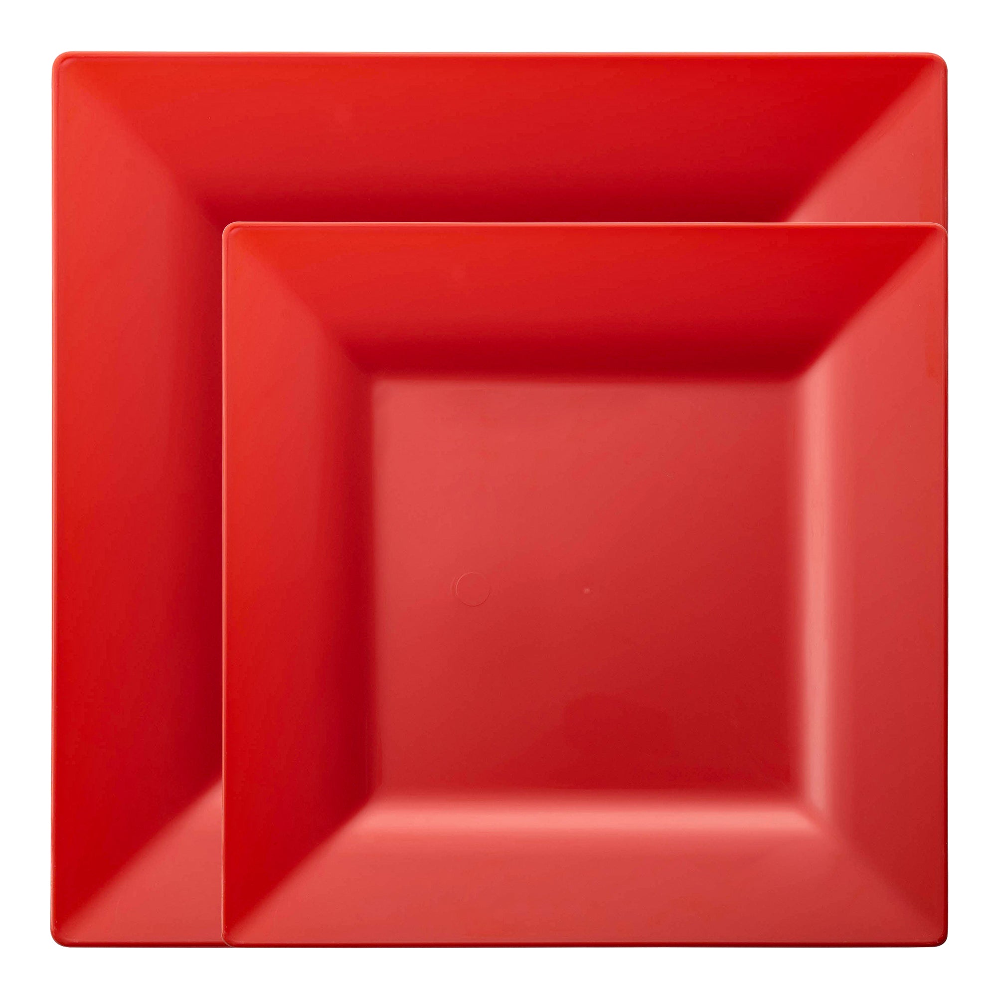 Plastic Plates - Red Square Dinnerware Set | Smarty Had A Party