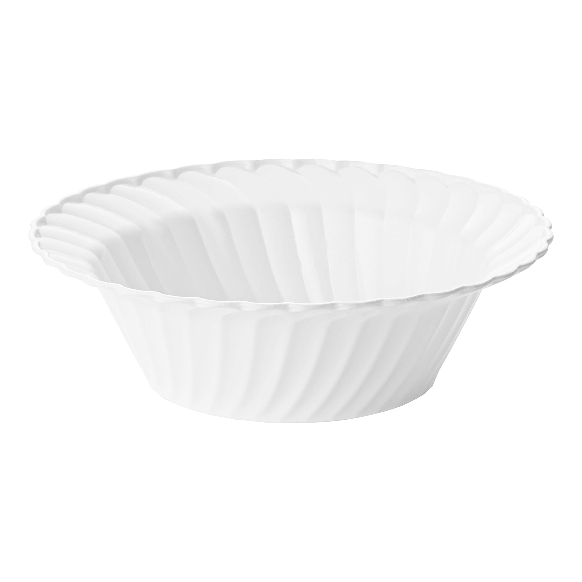 Plastic Bowls - White Flair Dessert Bowls | Smarty Had A Party