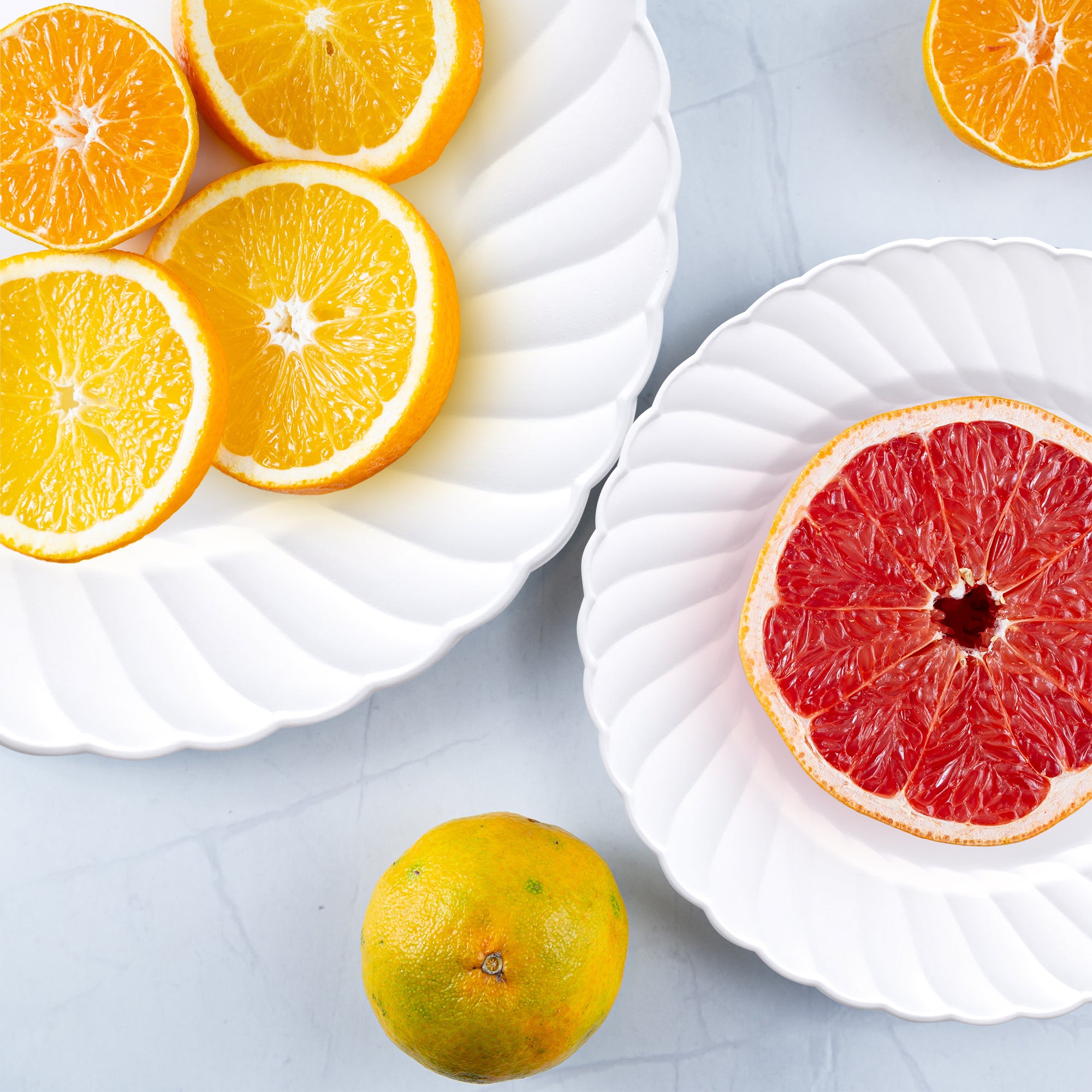 Plastic Plates - White Flair Buffet Plates | Smarty Had A Party