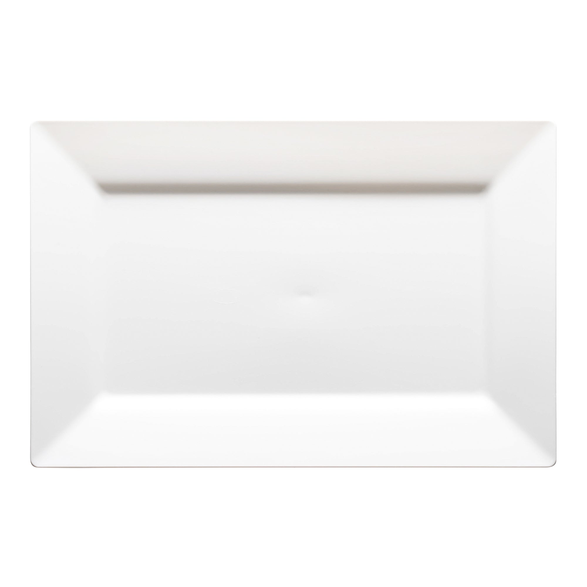 Plastic Plate - White Rectangle Dessert Plate | Smarty Had A Party