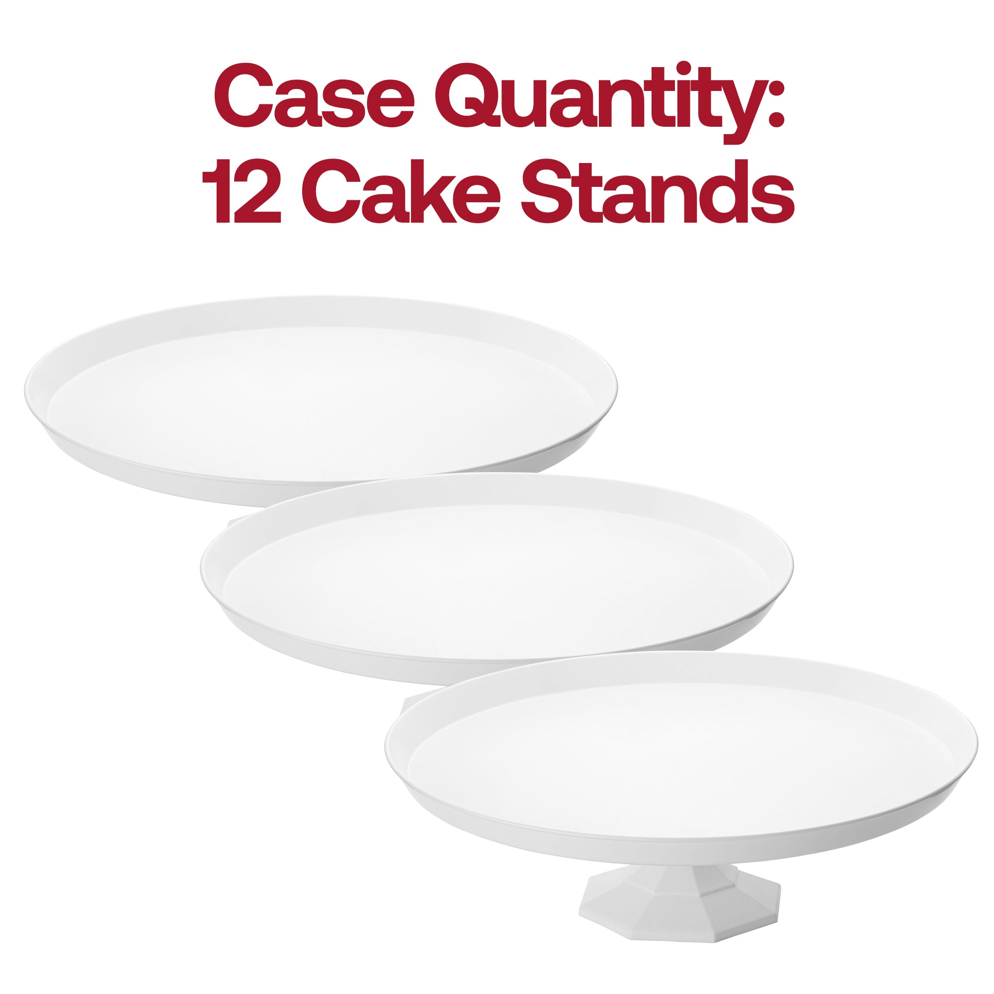 Plastic Cake Stands - White Round Cake Stands | Smarty Had A Party