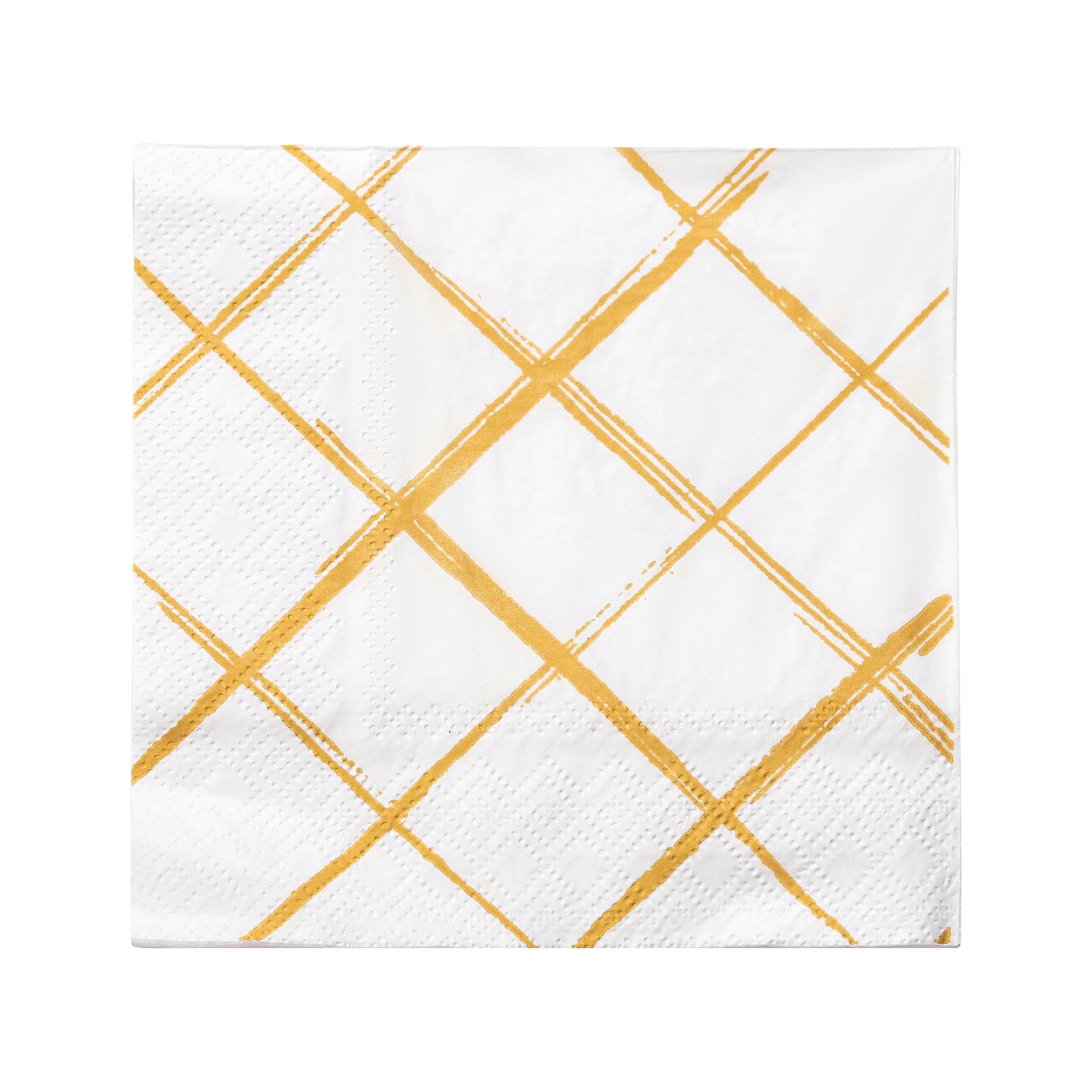 Paper Napkins - Gold Diamond Cocktail Napkins | Smarty Had A Party