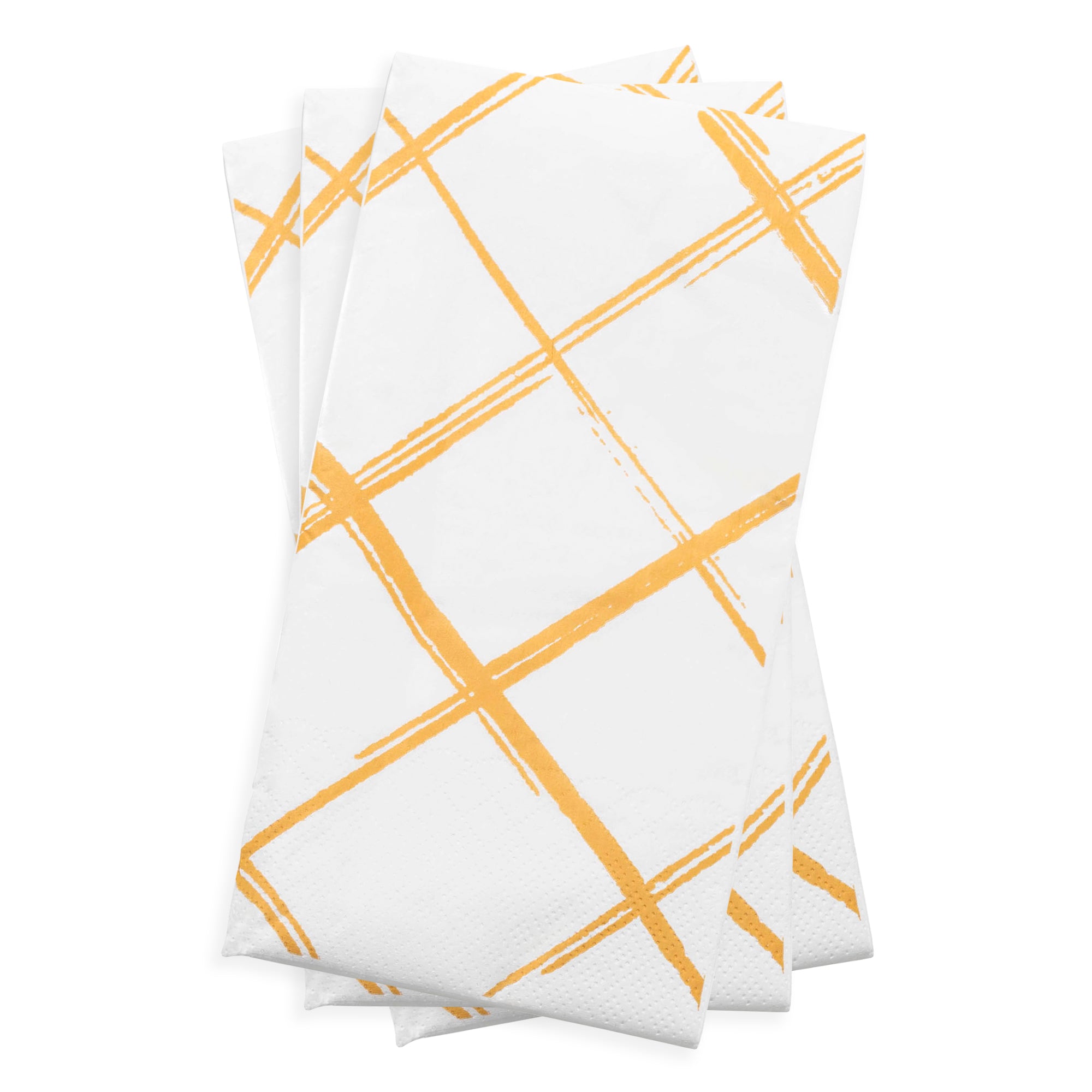 Paper Napkins - Gold Diamond Dinner Napkins | Smarty Had A Party