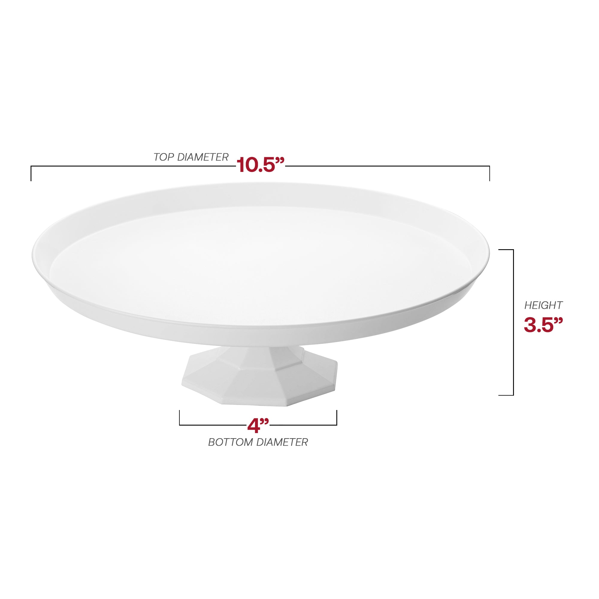 Plastic Cake Stands - White Small Cake Stands | Smarty Had A Party
