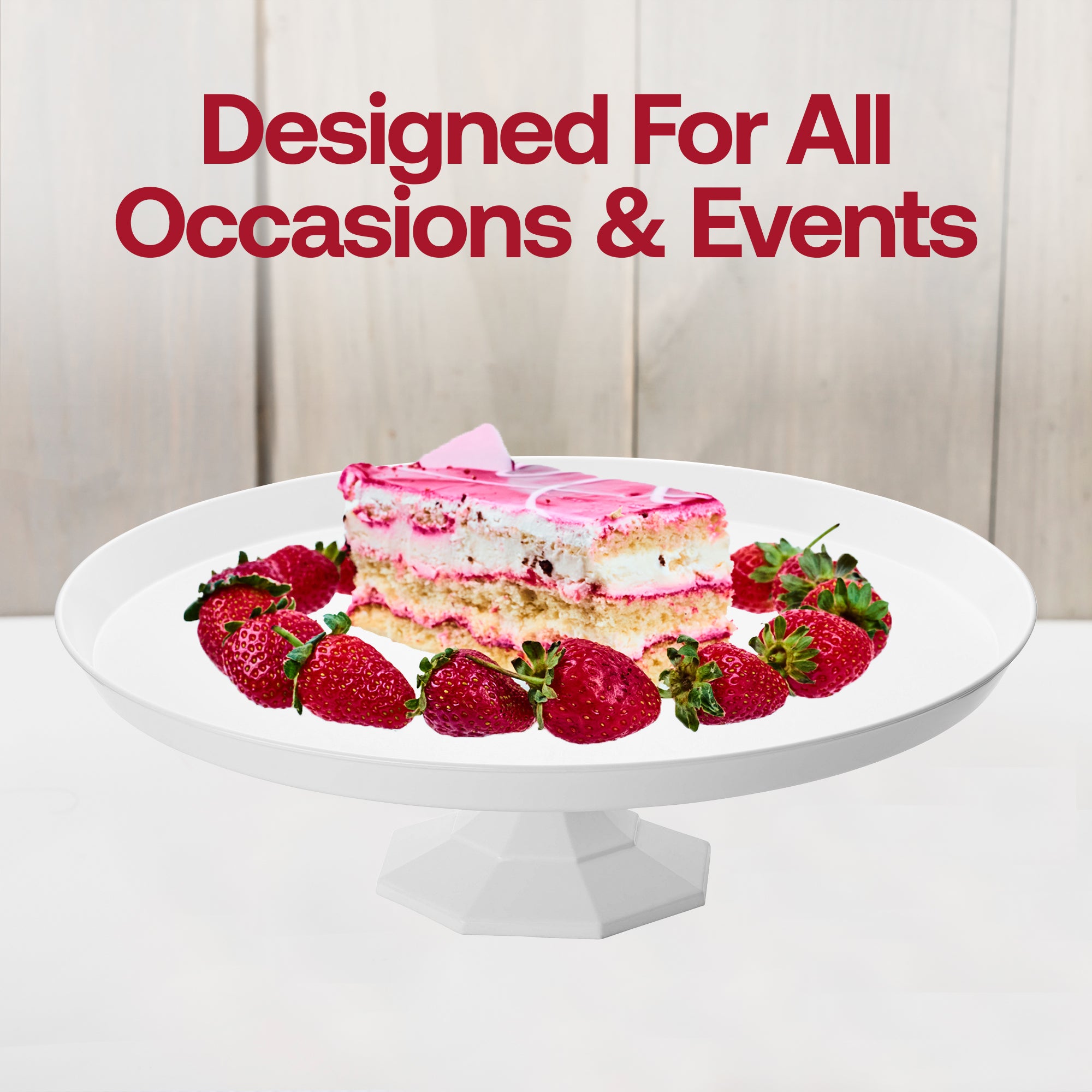 Plastic Cake Stands - White Round Cake Stands | Smarty Had A Party
