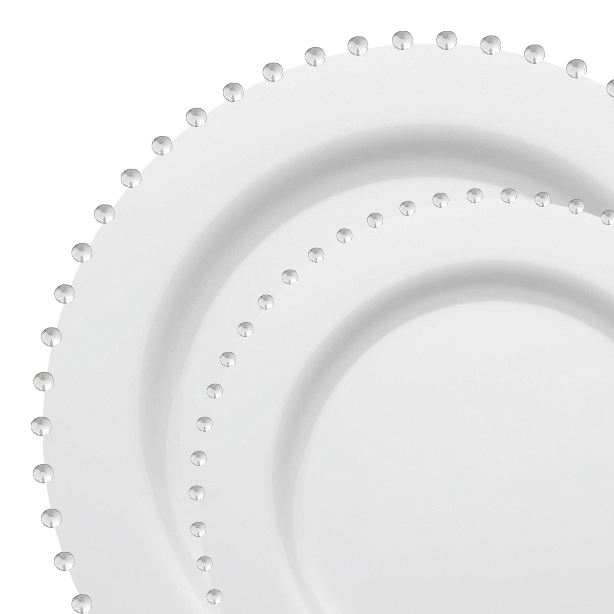 White Silver Pearl Dinnerware Set | Elegant Value Pack
