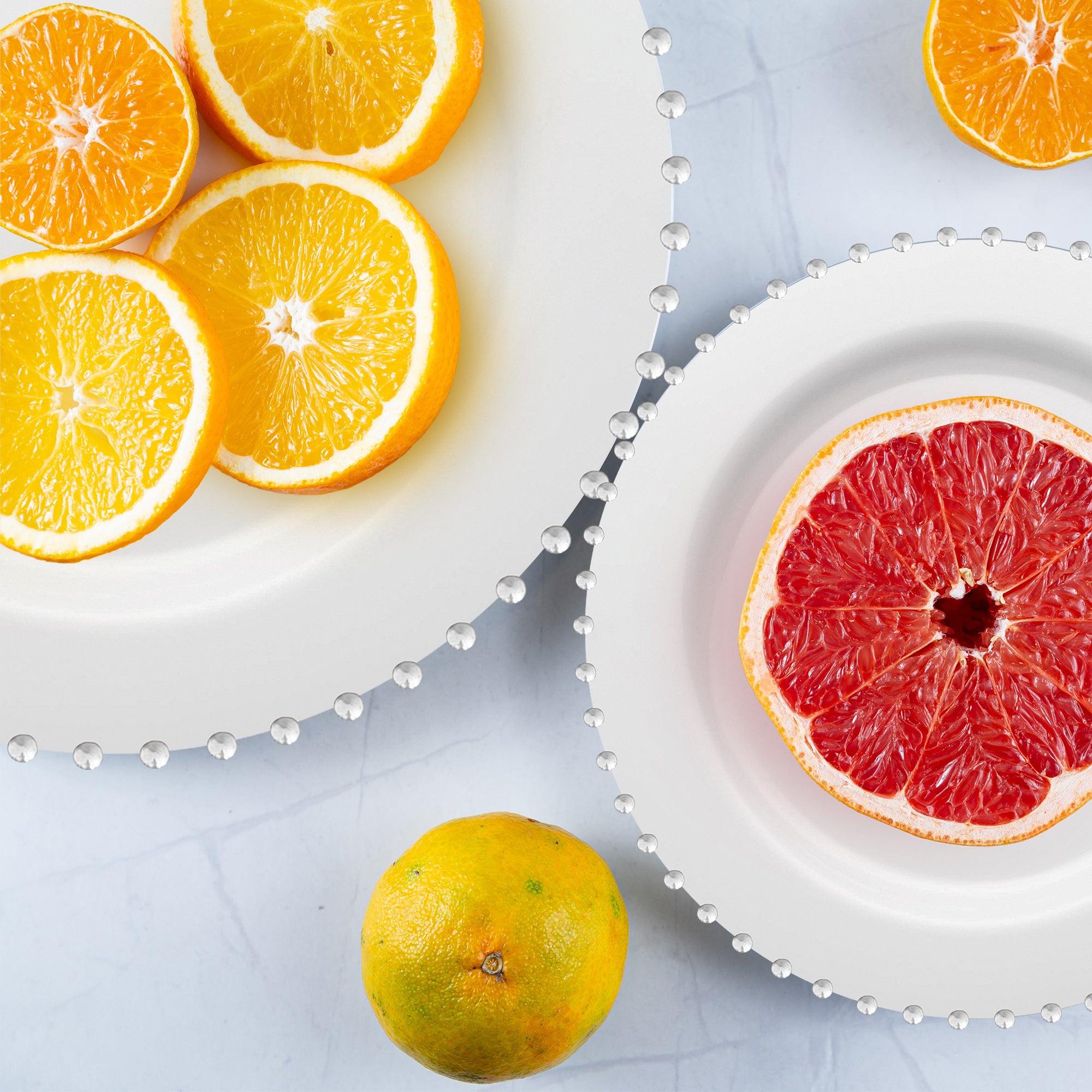 White Silver Pearl Dinnerware Set | Elegant Value Pack