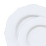 Plastic Plates - Solid White Blossom Value Set | Smarty Had A Party